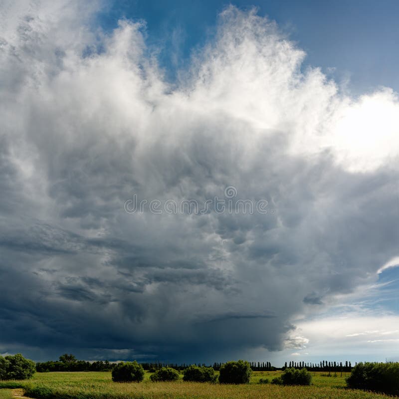 Large thundercloud stock image. Image of meteorological - 306180385