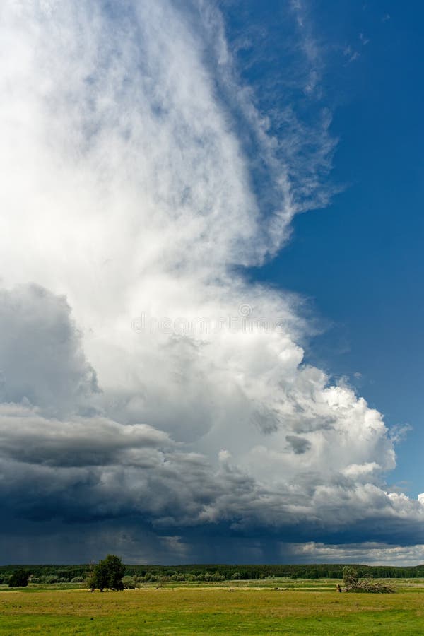 Large thundercloud stock photo. Image of meadow, condensation - 306180414