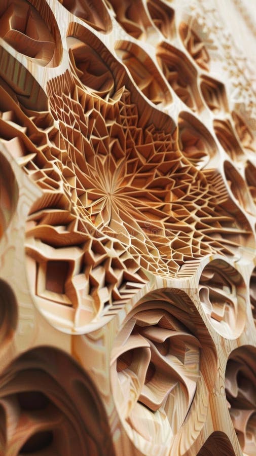 A Large Ting Board with an Intricate Geometric Pattern that almost ...