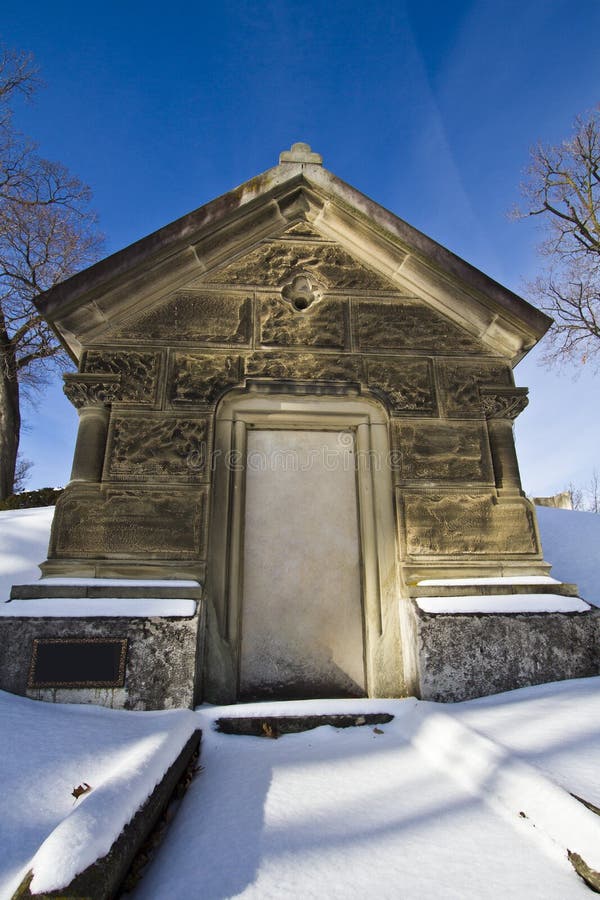 Large Tomb Stone Building stock photo. Image of blue - 17898760