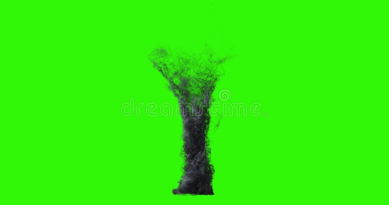 Large Torando Seamless Loop, Green Screen Chromakey 4K Stock Video ...
