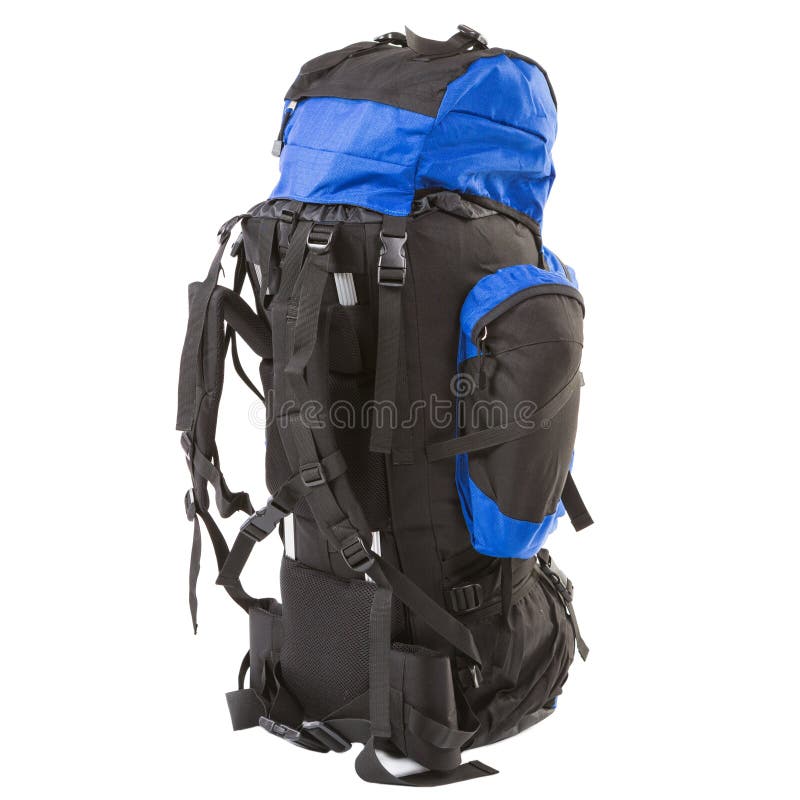 Large Tourist Backpack, Color Combination, on White Background Stock ...