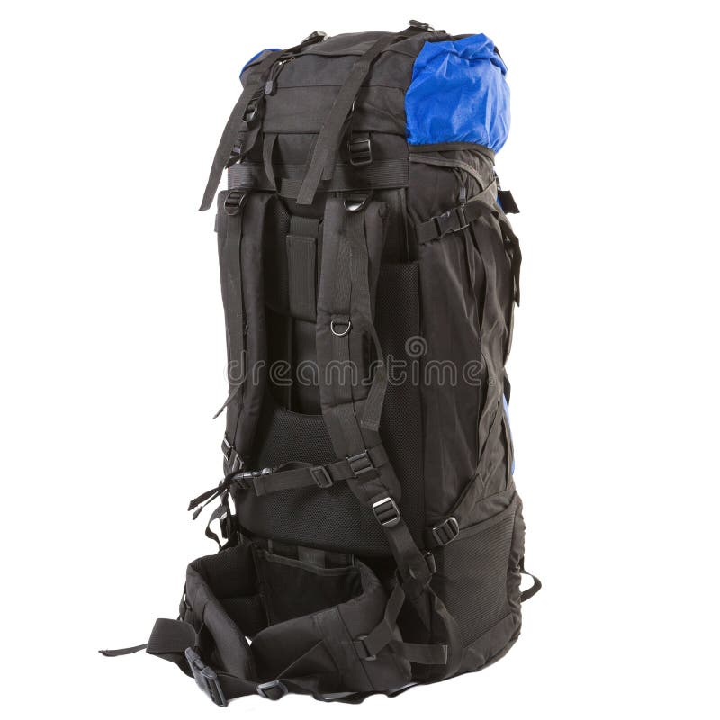 Large Tourist Backpack, Color Combination, on White Background Stock ...