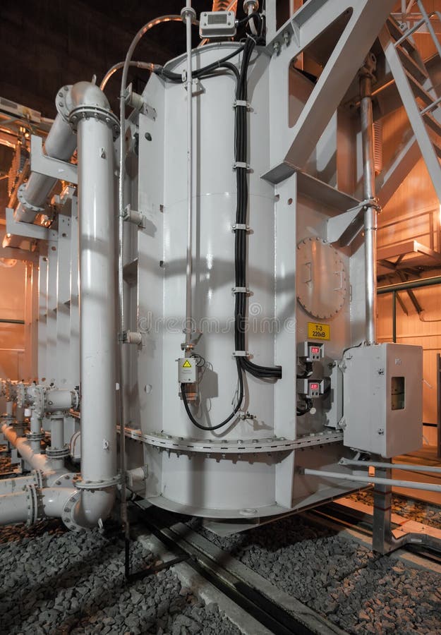 Large Transformer at the Power Plant Stock Photo - Image of inside ...