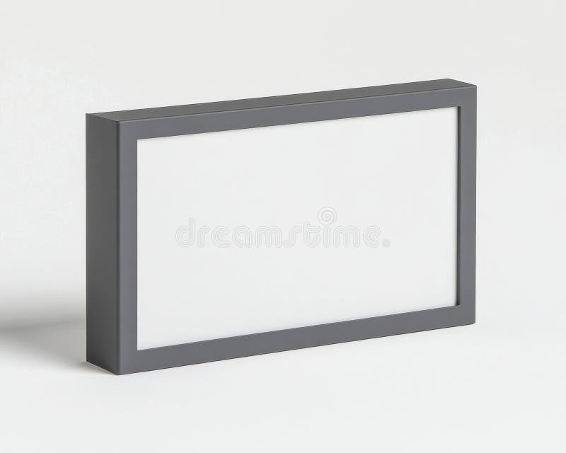 A Large, Transparent Landscape Frame, Mounted in Grey, Remains Blank ...