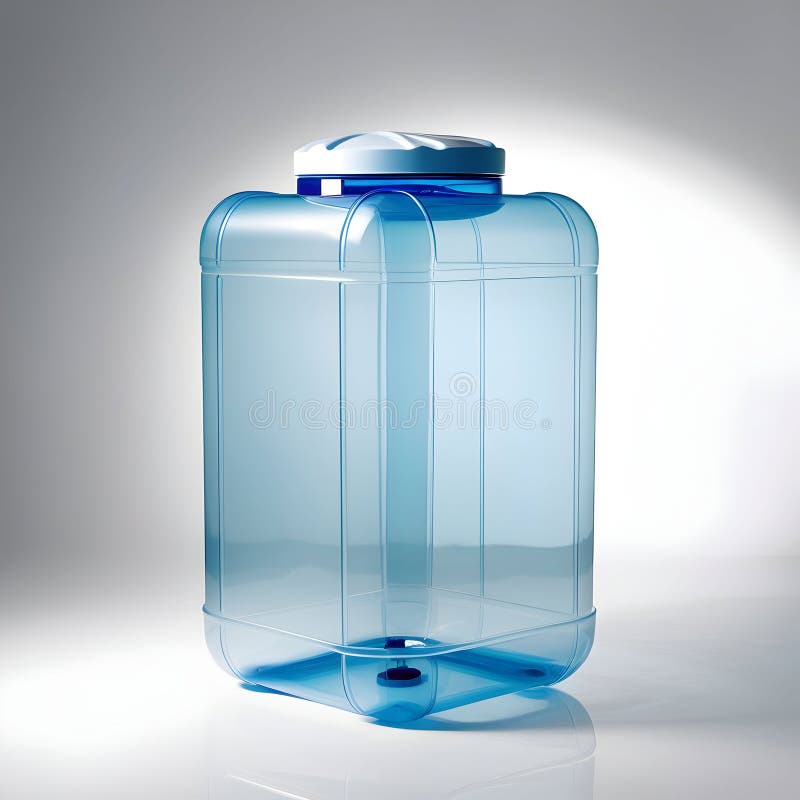 Huge Plastic Tank for Water Isolated on White Stock Illustration ...