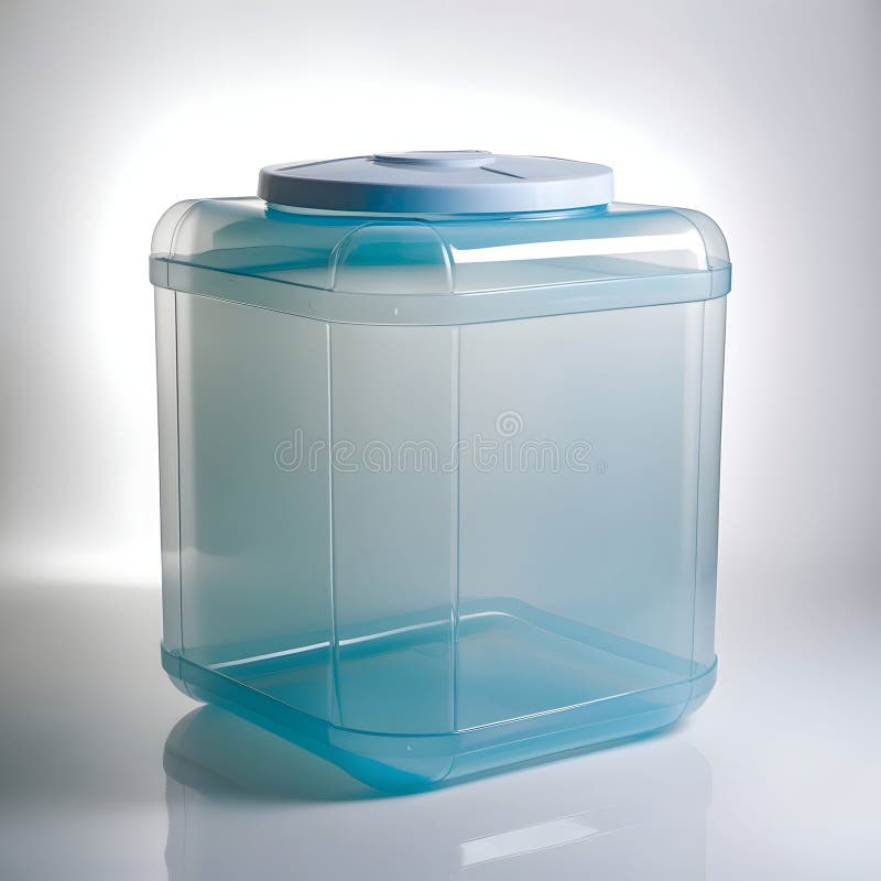 Huge Plastic Tank for Water Isolated on White Stock Illustration ...