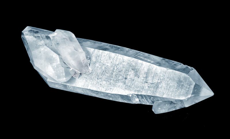 Large Transparent Quartz Crystal Stock Image - Image of mountain ...