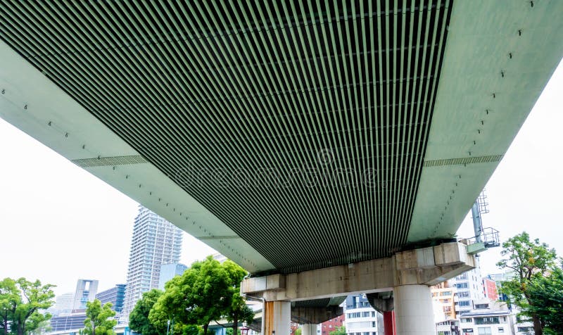 Large Transport Bridge Highway in Japan Stock Photo - Image of river ...