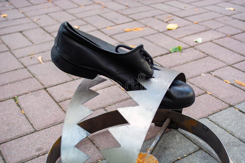 Large Traps. Concept of Man Trapping. Fall Stock Image - Image of ...