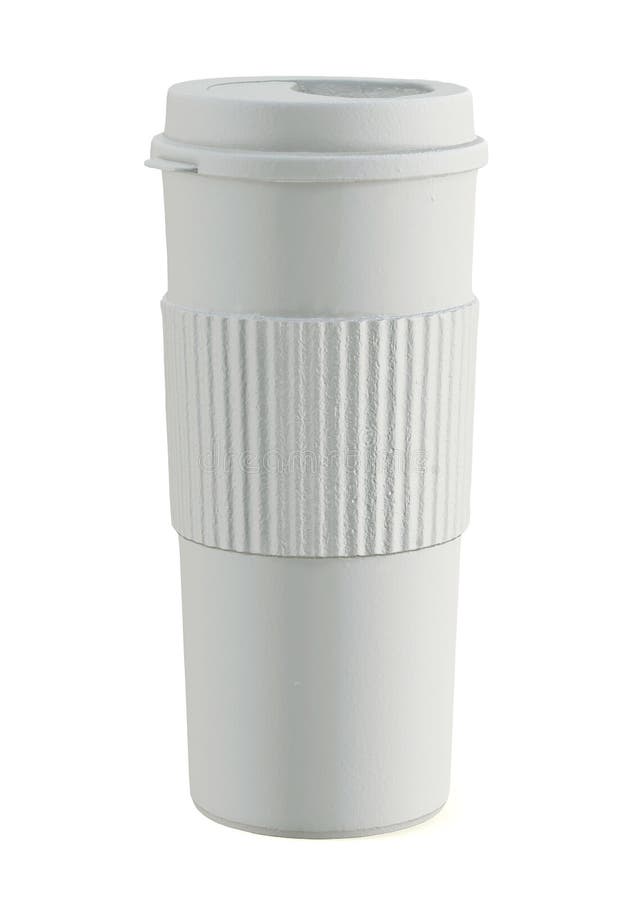 Large Travel Coffee Cup Made of White Rough Paper. Stock Illustration ...
