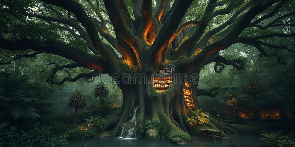 Library Waterfall Stock Illustrations – 191 Library Waterfall Stock ...