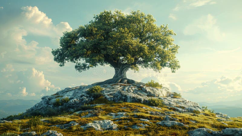 A Large Tree in Nature . Environmental Concept Stock Photo - Image of ...