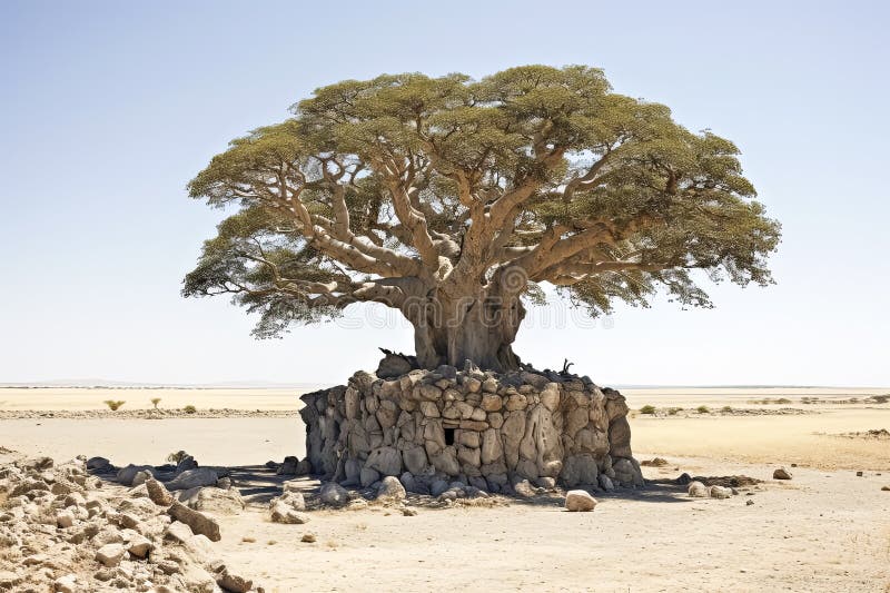A Large Tree with a Trunk that is about As Wide As a Person. Stock ...