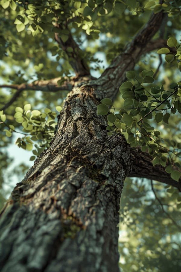A Large Tree with Vibrant Green Leaves Stock Image - Image of outdoors ...