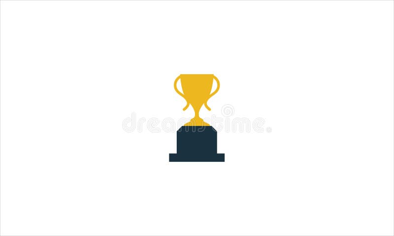 Large Trophy Logo Design Vector Template, Trophy Icon Logo Design Flat ...