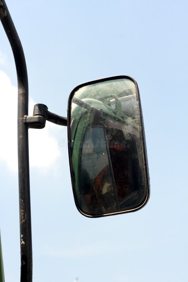 Large Truck Side View Mirror Stock Image - Image of window, circle ...