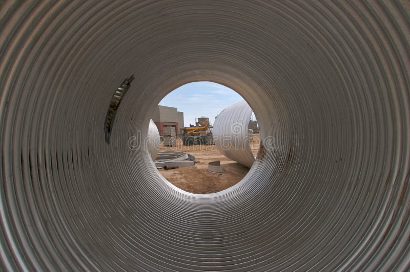 Large tube. stock photo. Image of construction, pipe, curve - 4910962