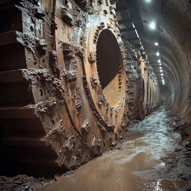 Large Tunneling Machine Underground Construction Site Stock Photos ...