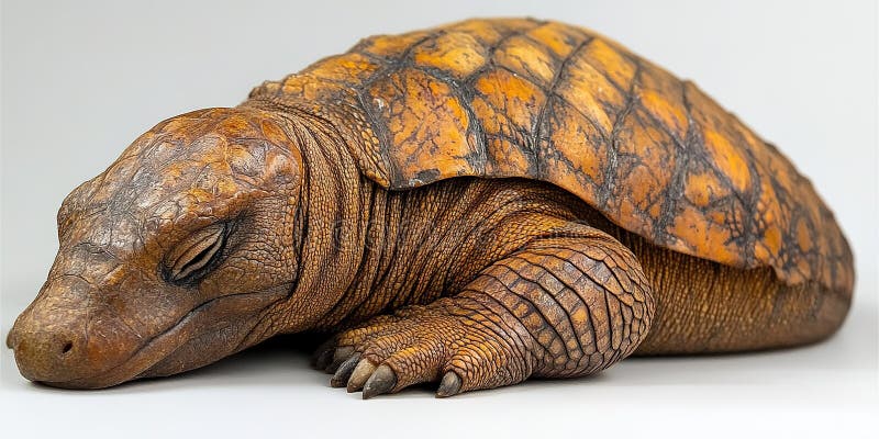 Large Turtle Resting on a Flat Surface in a Calm and Peaceful Setting ...