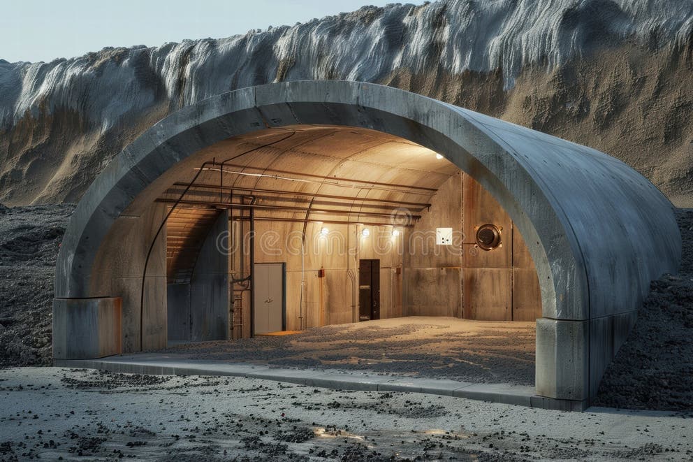 Large Underground War Bunker with Multiple Rooms and Strategic Defense ...