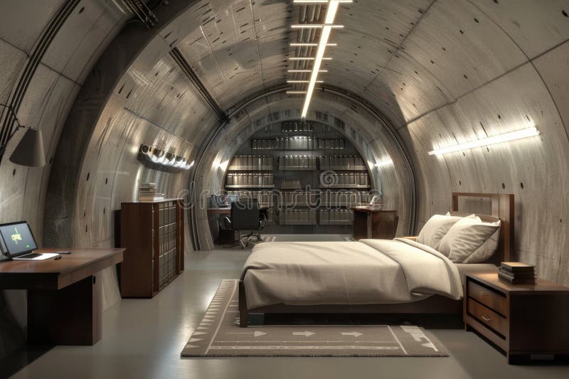 Large Underground War Bunker Multiple Rooms Strategic Defense Points ...