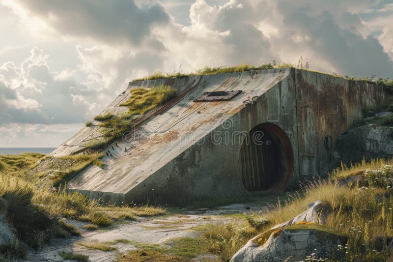 Large Underground War Bunker Multiple Rooms Strategic Defense Points ...