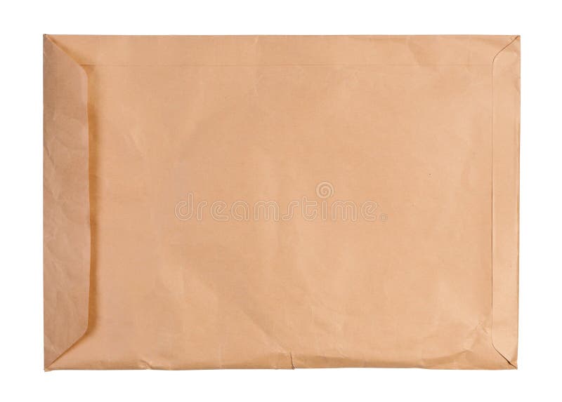 Large Used Envelope Isolated. Stock Photo - Image of envelope, spam ...