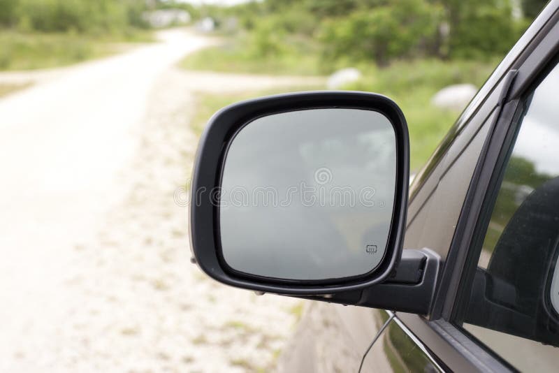 Large van side mirror stock photo. Image of detail, side - 95746260