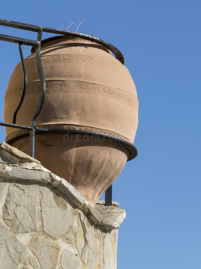 Jar on the edge. stock photo. Image of manual, stones - 103131434