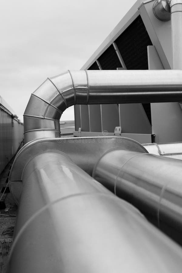 Large ventilation duct stock image. Image of architecture - 22843707