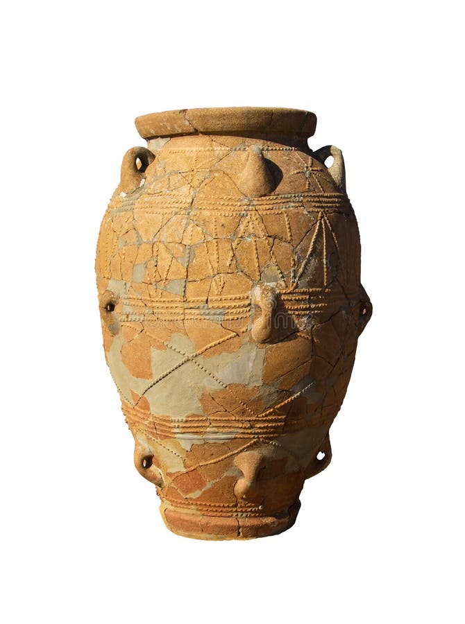 Large Vessel Called Pithos Isolated on White Background Editorial Image ...