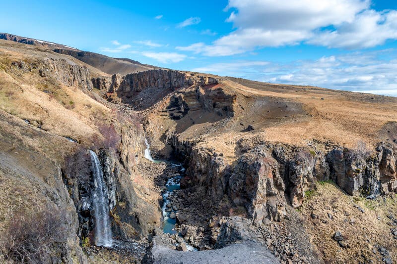 Large View of Litlanesfoss Iceland Stock Photo - Image of ...