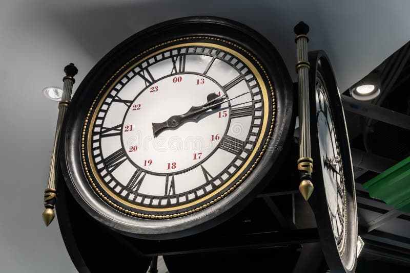 Large vintage clock stock photo. Image of closeup, decorative - 224719352