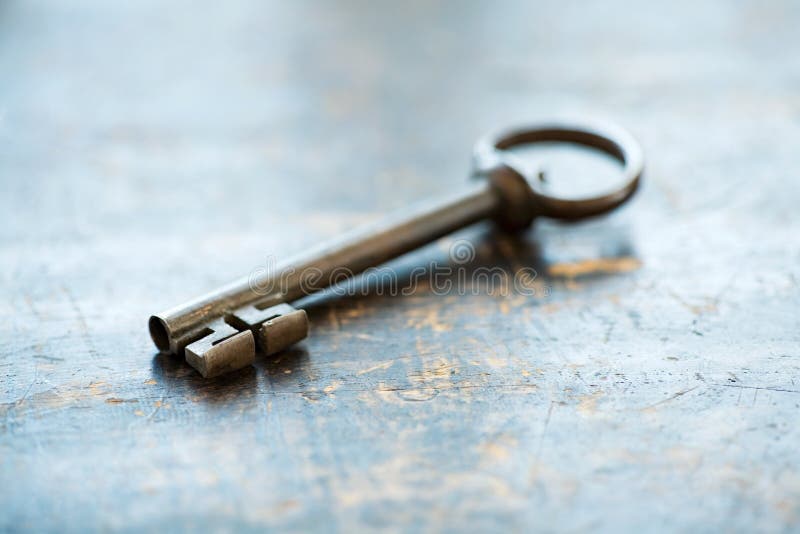 Large vintage key stock image. Image of table, iron, steel - 16186787