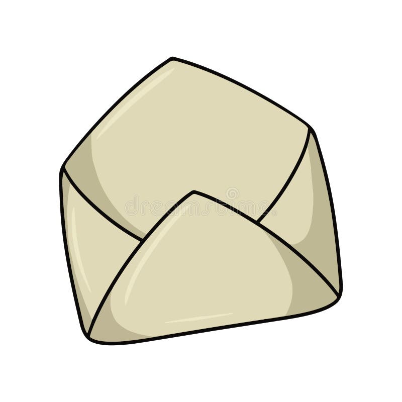 Large Vintage Open Empty Envelope, Letter, Cartoon-style Vector Stock ...