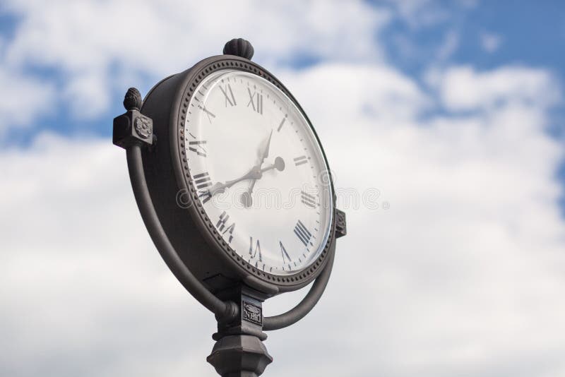 Large Vintage Watch with an Old Dial Stock Photo - Image of money ...