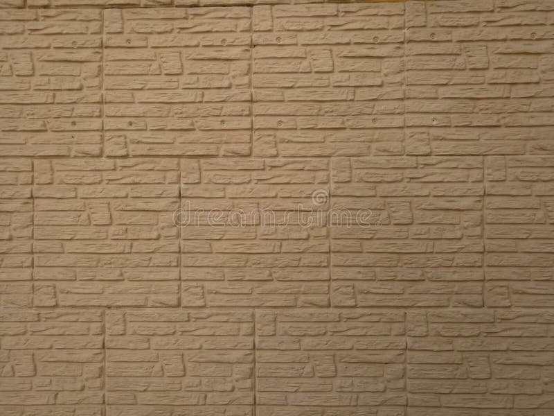 Large Wall of Small Bricks Painted Texture Stock Photo - Image of ...