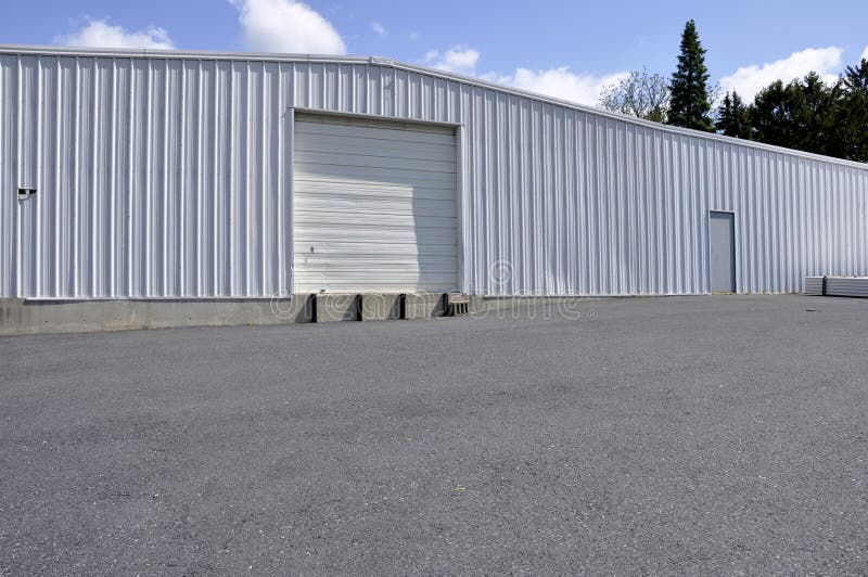 Warehouse garage stock image. Image of unloading, three - 8652095