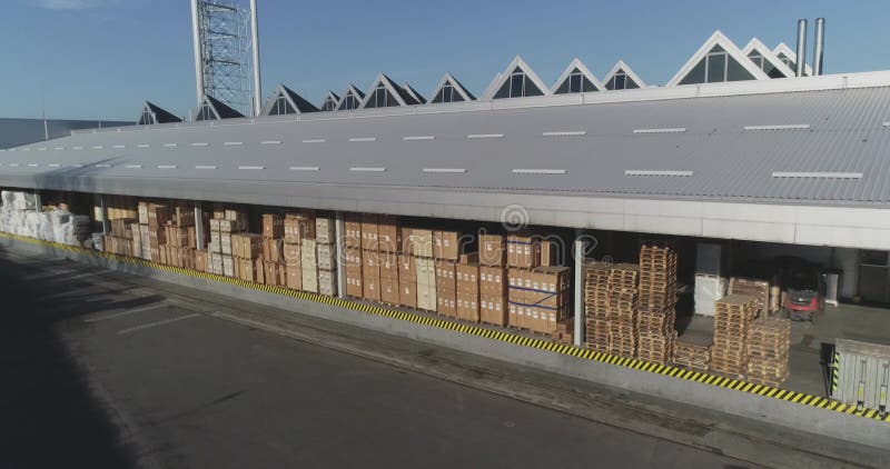 Large Warehouse with Boxes, Modern Warehouse Top View, a Lot of Goods ...