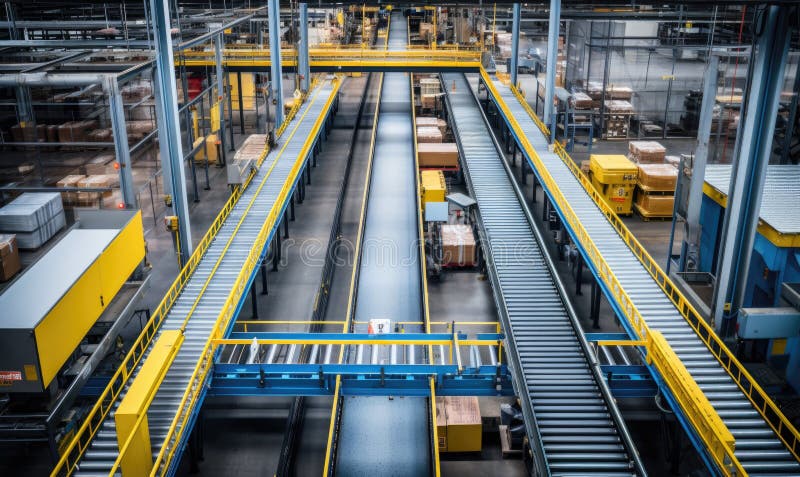 A Vast Storage Space Overflowing with Numerous Containers Stock ...