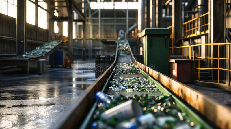 Large Warehouse Filled with Metal Items at Garbage Processing Plant ...