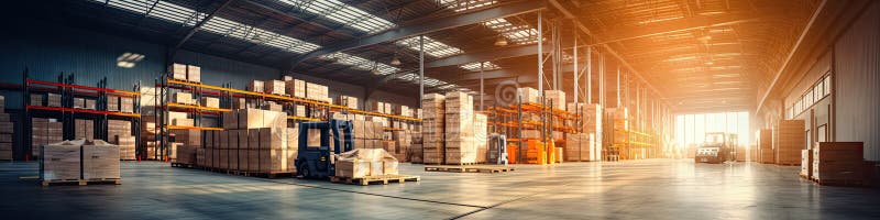 A Large Warehouse Where Various Products are Stored, a Large Store and ...