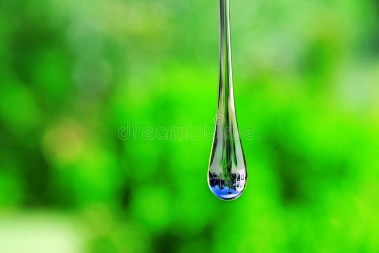 Large water drop stock image. Image of crystal, focus - 2947117