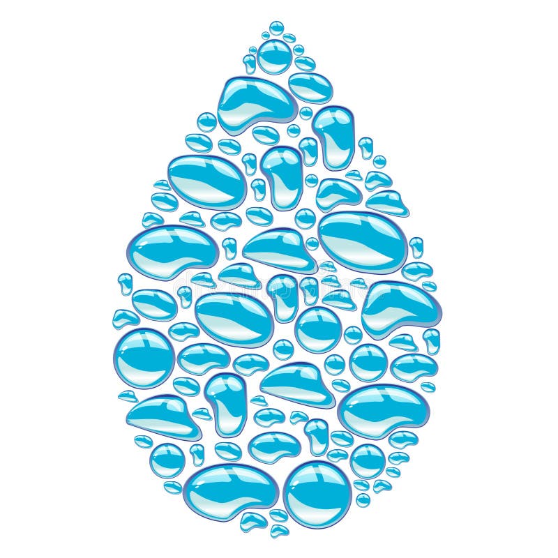 Large Water Drop Picture. Image: 8733300