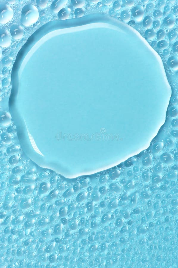 Large Water Drops with Copy Space.(vertical) Stock Image - Image of ...