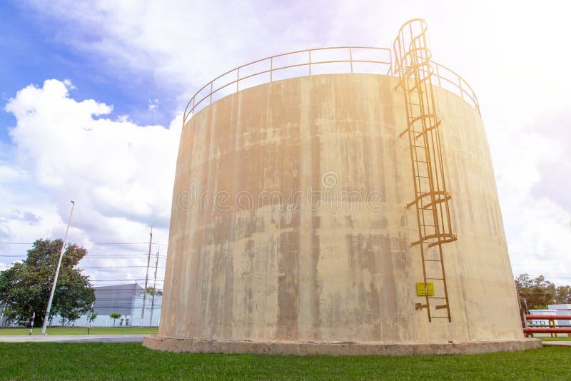 Large Water Tank for Fire Fighting in Industrial Process,safety First ...