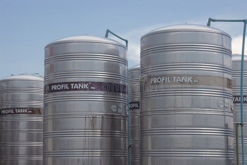 Large Water Tanks on Top of the Building Editorial Image - Image of ...