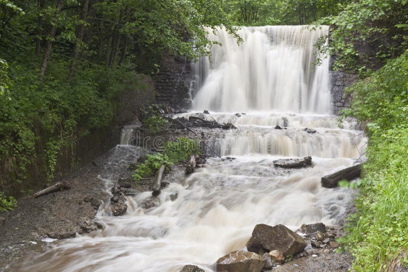 Large waterfall stock image. Image of beauty, cascade - 15566433