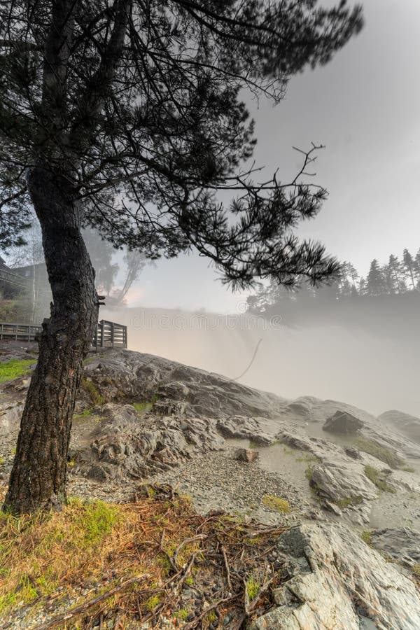 Large Waterfall after Heavy Rainfall Stock Image - Image of cascade ...